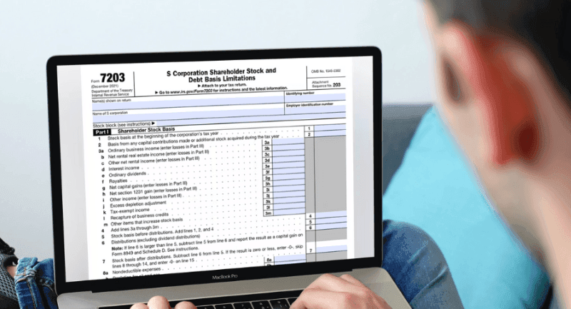 Line by Line Preparation of Form 7203
